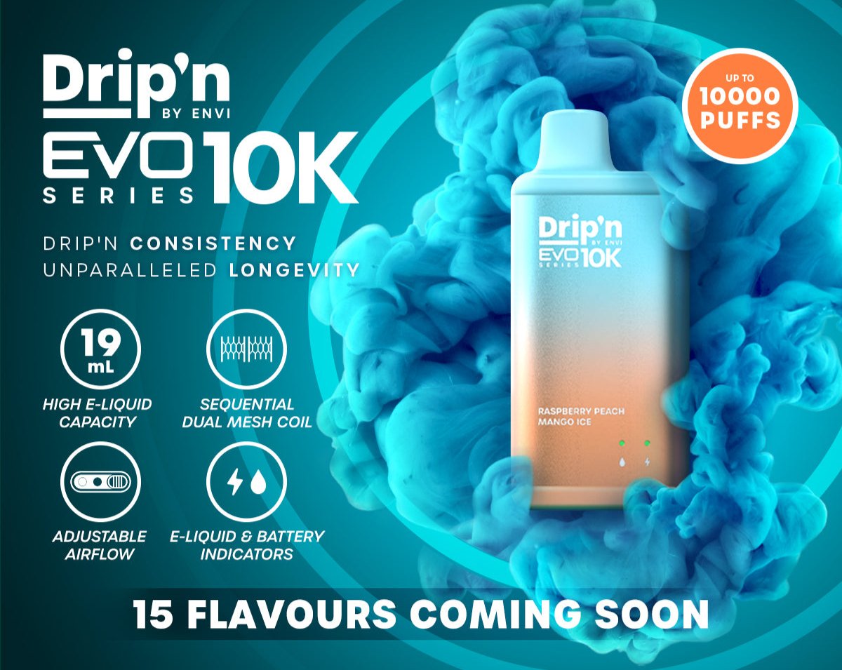 DRIP'N BY ENVI EVO SERIES 10K - Disposable Vape – Royalty Vapes